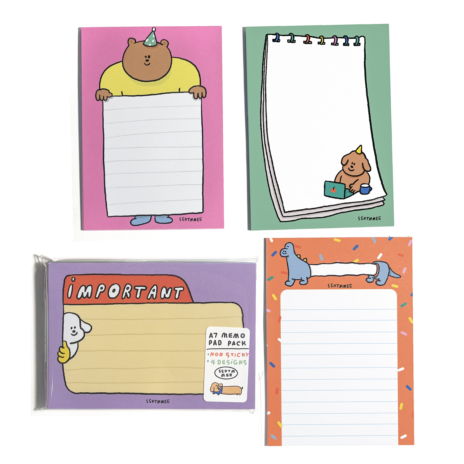 a7 memo pad pack – SSKTMMEE