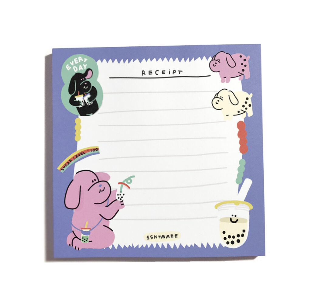 memo pad – boba club – SSKTMMEE