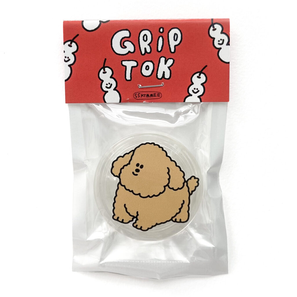 griptok – brown poodle (clear) – SSKTMMEE