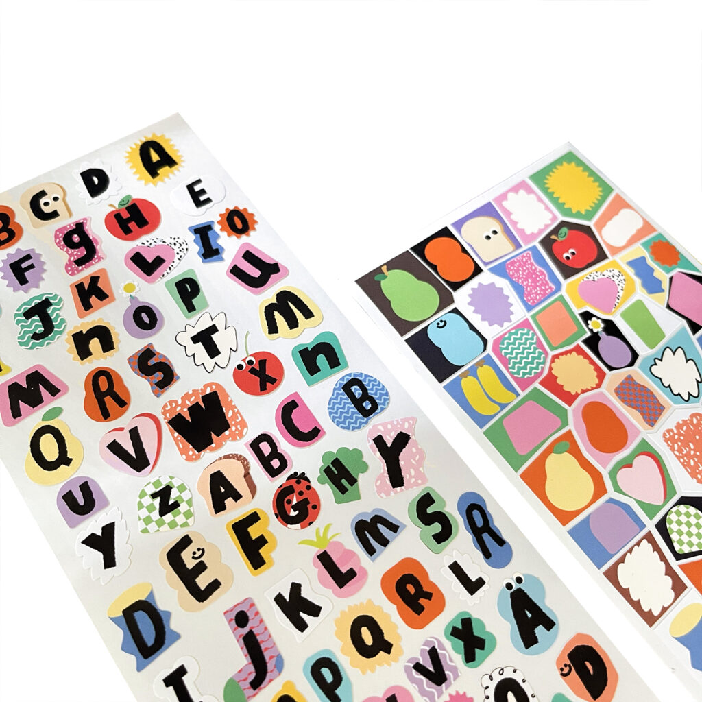 regular sticker – alphabet shape – SSKTMMEE