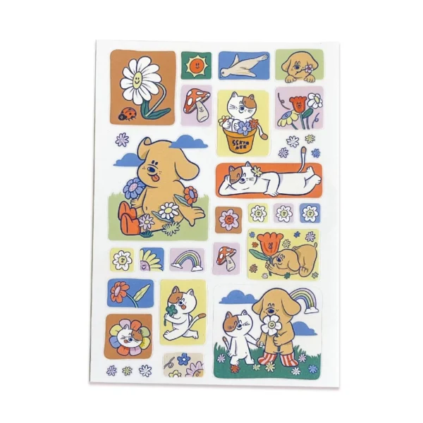 Sticker – Tails in blooms – SSKTMMEE