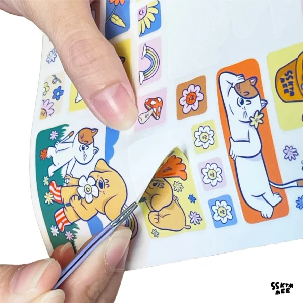 Sticker – Tails in blooms – SSKTMMEE